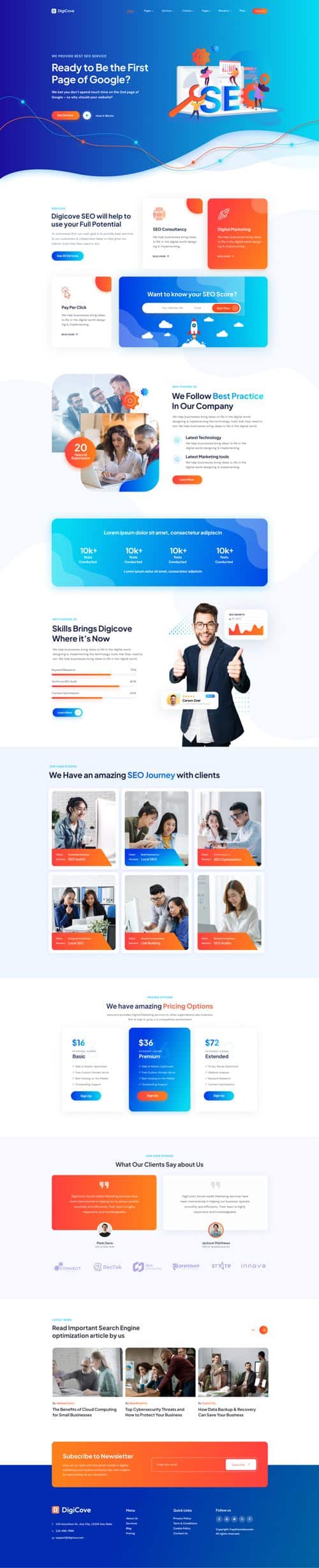 Home (IT Service) One Page – AppsDeddy