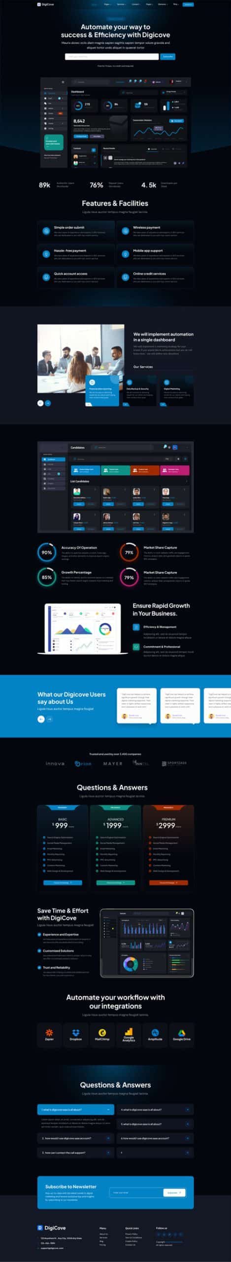 Home (IT Service) One Page – AppsDeddy