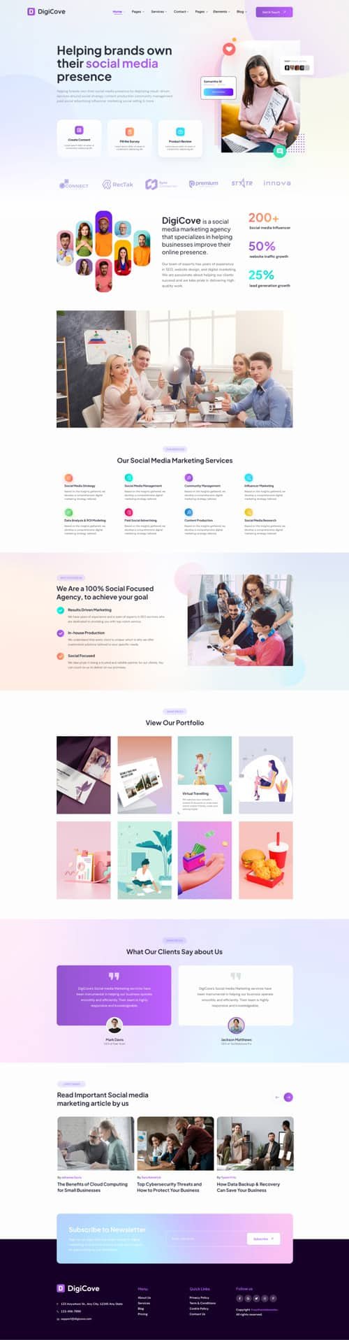 Home (IT Service) One Page – AppsDeddy